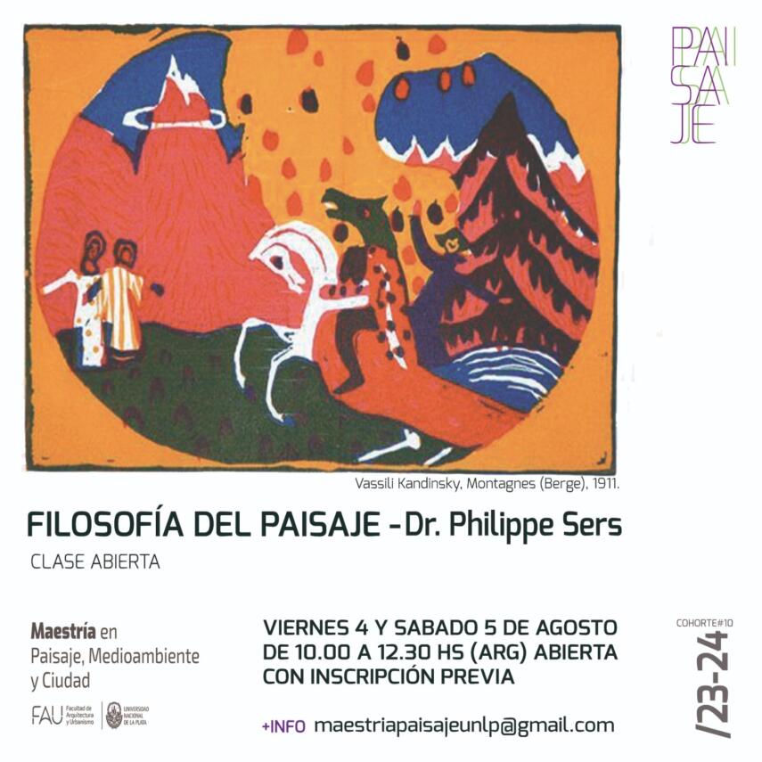 Clase abierta: Filosofía del paisaje | Facultad de Arquitectura y ...